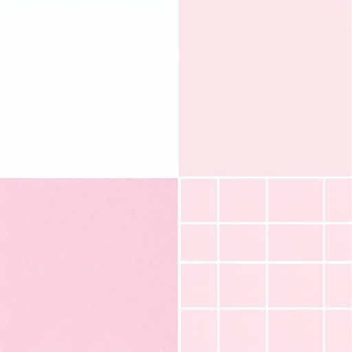 Soft Pink and White Color Palette Featuring Various Shades and Textures
