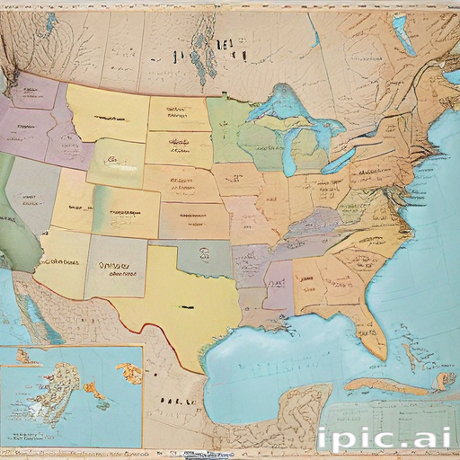 Detailed Historical Map of the Southern United States and Surrounding Areas