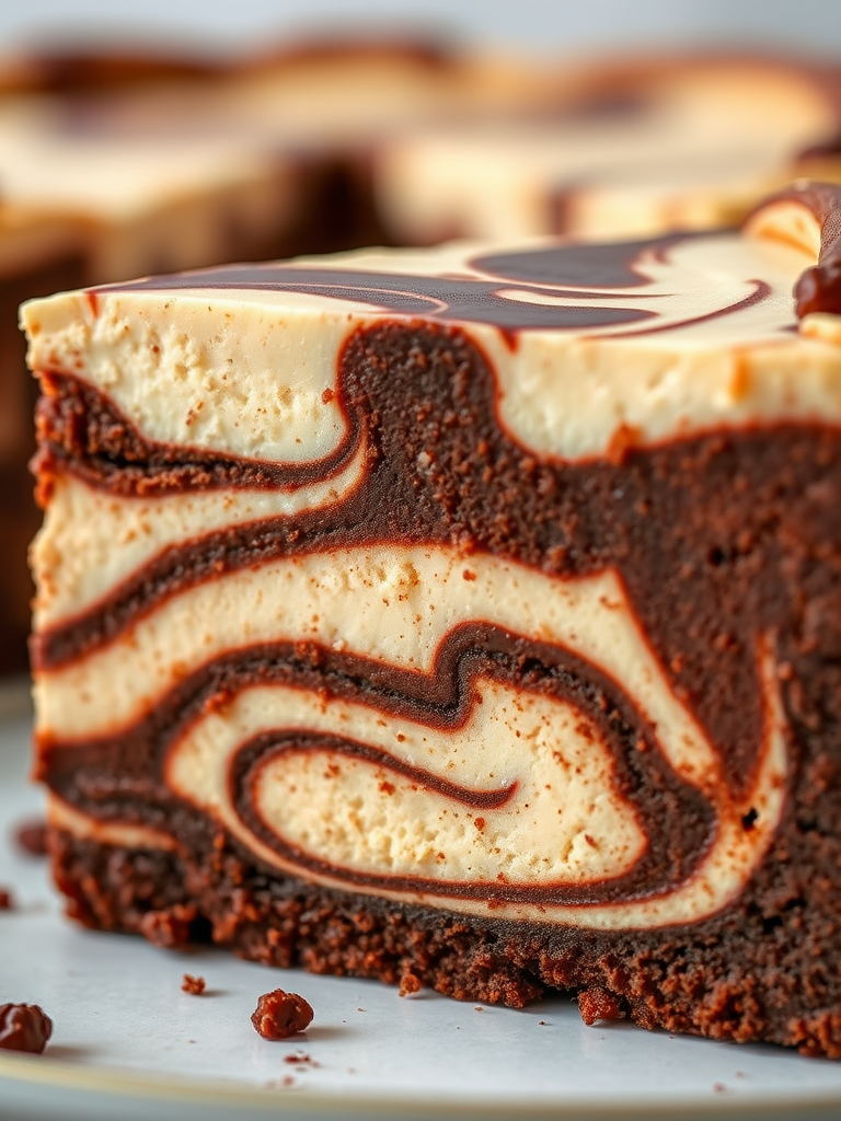 Decadent Swirl Cheesecake Brownies with Rich Chocolate and Creamy Filling.