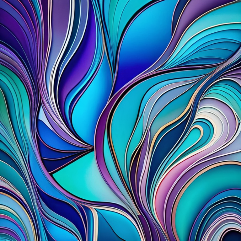 aszmetrical, pastel colors, abstract, vibrant colors and intricate ...