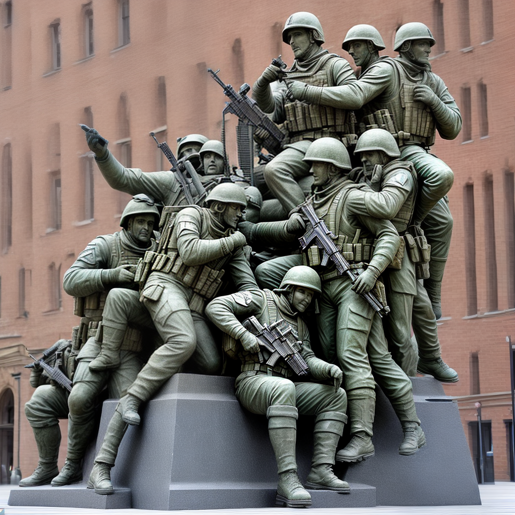 The concept of Sculpture is a monument to the mercenary soldiers of ...
