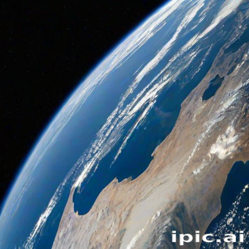 Stunning View of Earth from Space Capturing Land and Ocean Beauty