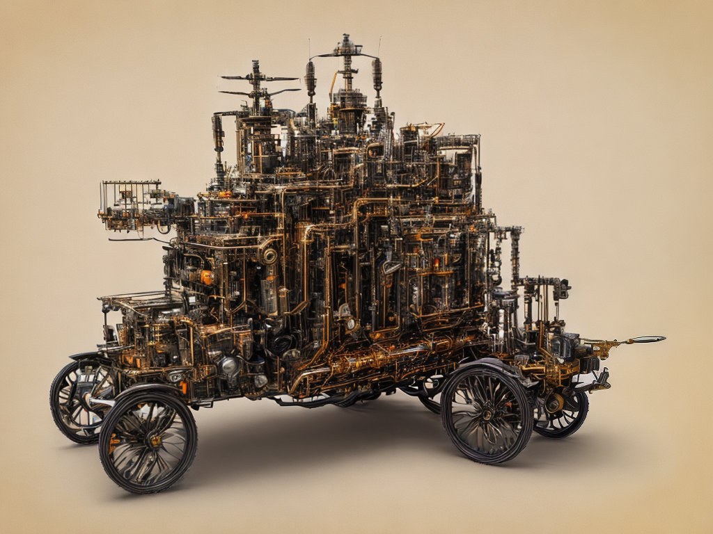 A mechanical orange made of clockwork parts
