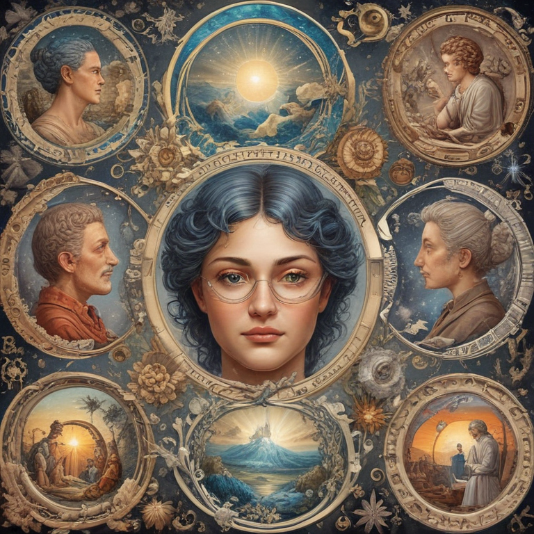 Exploring the Depths of Wisdom Through Portraits of Diverse Characters