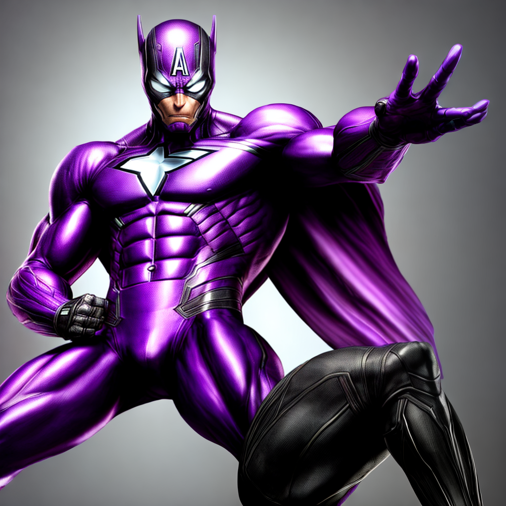 A skinny marvel superhero that’s purple symbiote with purple energy ...