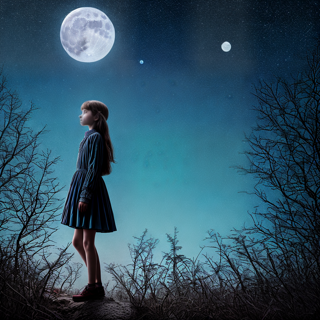 girl in the moon