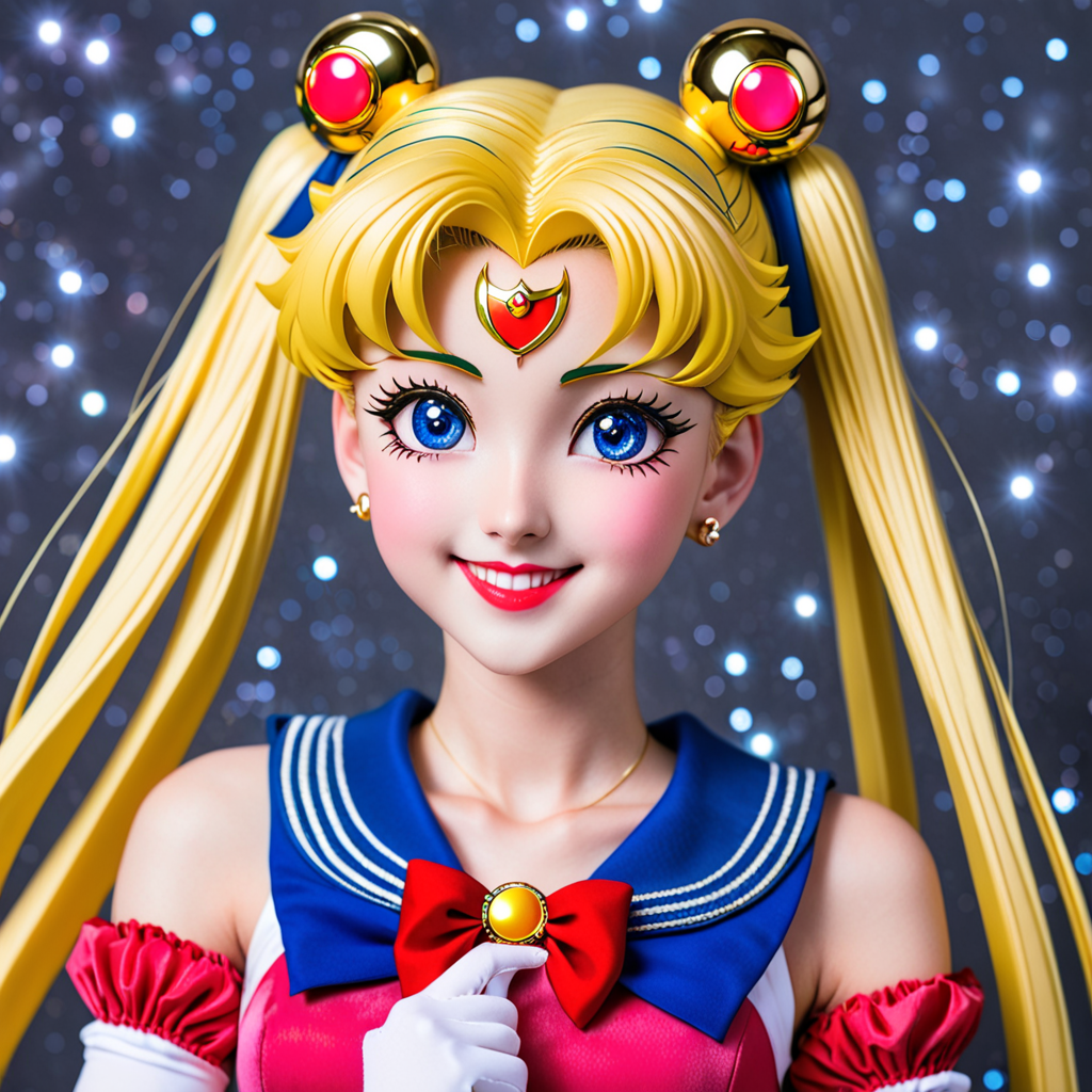 Sailor moon smiling