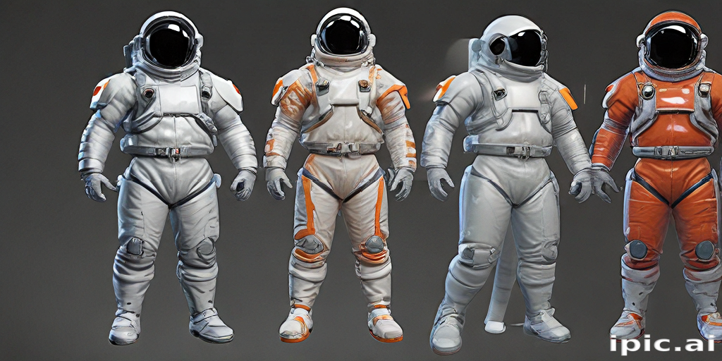 Four Distinct Astronaut Suits Showcasing Innovative Space Exploration ...