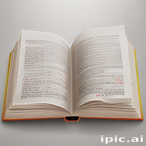 An Open Book Displaying Handwritten Notes and Annotations on Pages