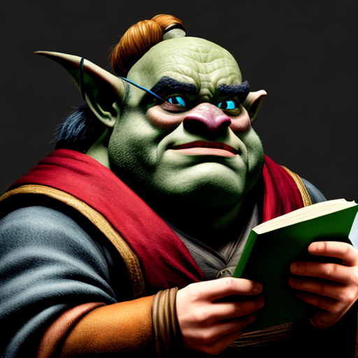 ogre professor dnd portrait