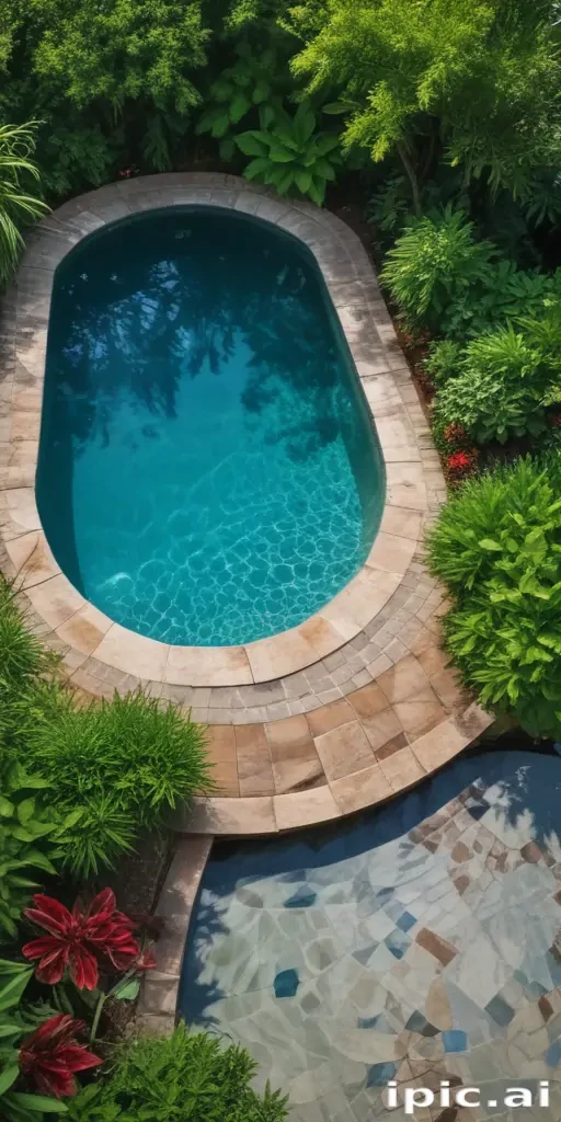 Serene Backyard Oasis Featuring a Beautifully Designed Swimming Pool ...