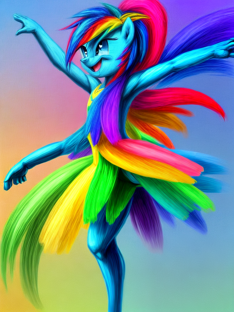 Rainbow dash ballet
