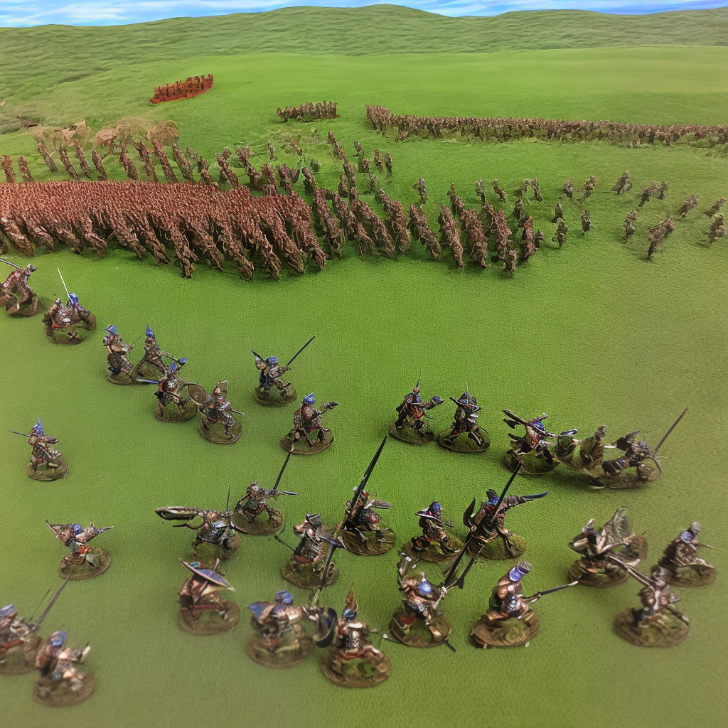 Roman centurion fighting on the front line with his soldiers in text ...