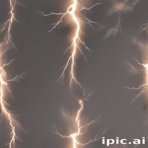 Dynamic Display of Nature's Power: Striking Lightning Bolts ...