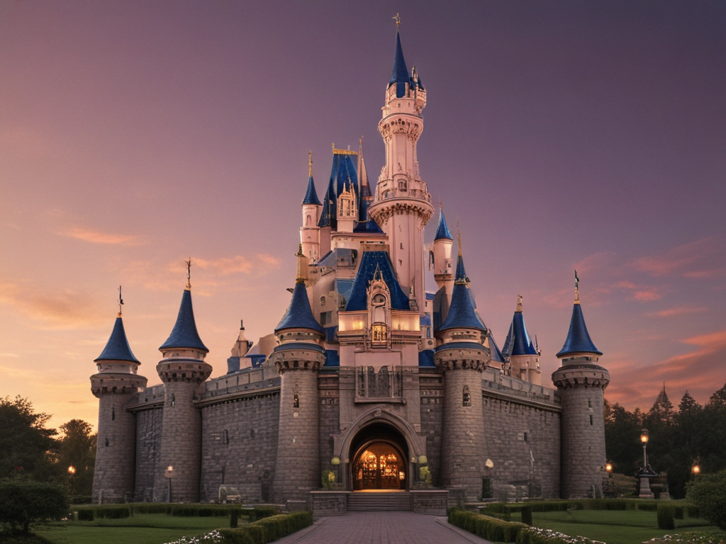 A Disney castle