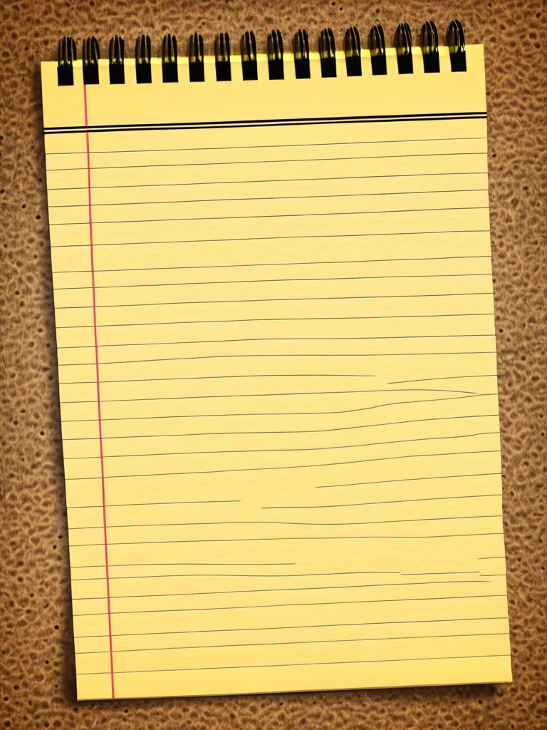 A Blank Yellow Notepad Ready for Creative Ideas and Inspiration