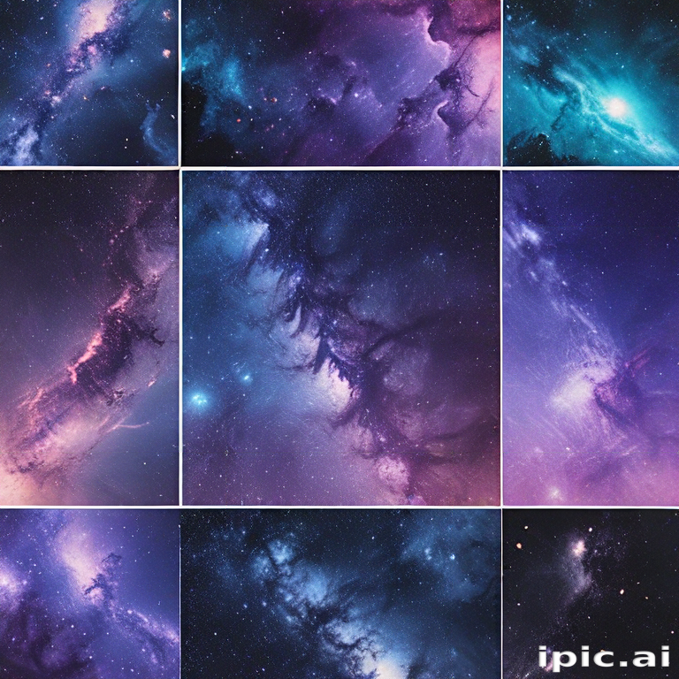 Stunning Cosmic Landscape: A Visual Journey Through the Galaxy's Colors