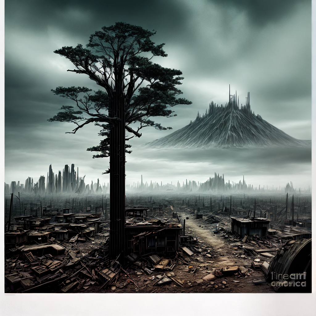 Post apocalypse art poster