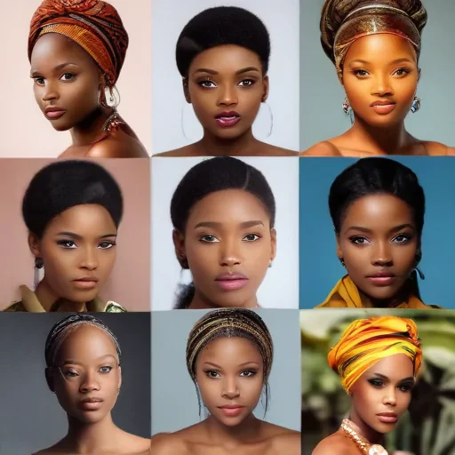 Celebrating Beauty: A Diverse Collage of Stunning African Hairstyles ...