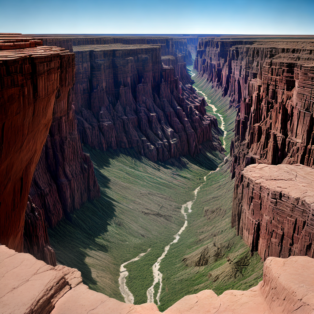 In the midst of a magnificent scene, a colossal scar cuts through the ...