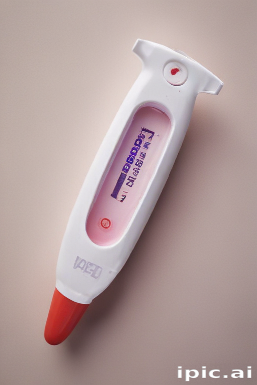 Close-Up View of a White and Red Medical Testing Device for Health ...