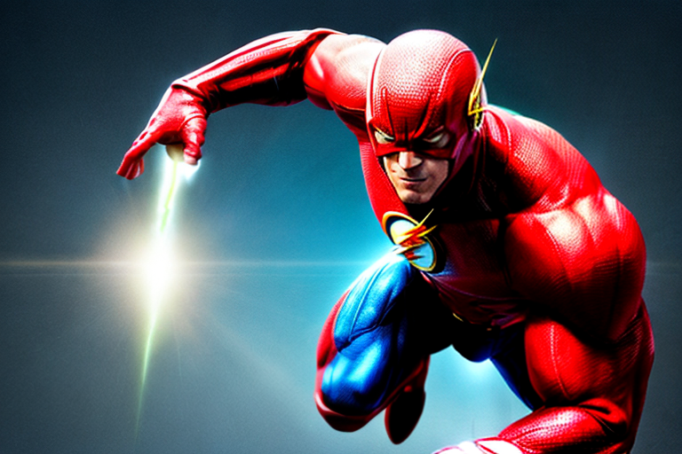 Flash from DC comics is shocked when he looks in the mirror and sees ...