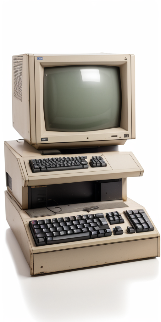 Retro Computing: An Iconic Vintage Computer System from the 1980s Era