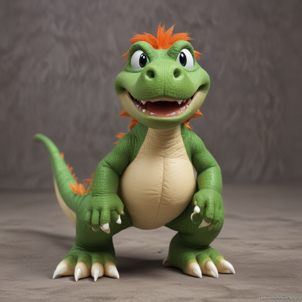 yoshi from mario bros if it was a real dinosaur