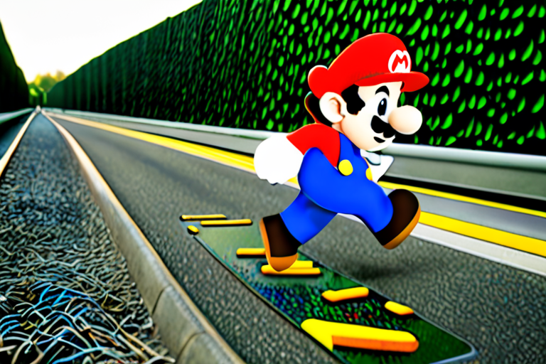 Super mario in real life