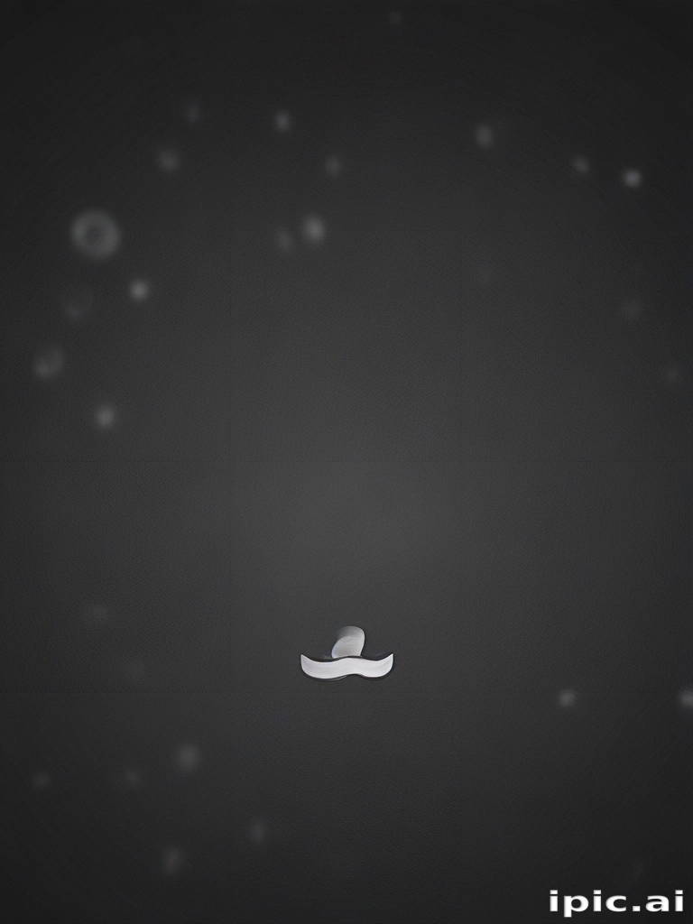 An Abstract Animation of Floating Shapes Against a Dark Background