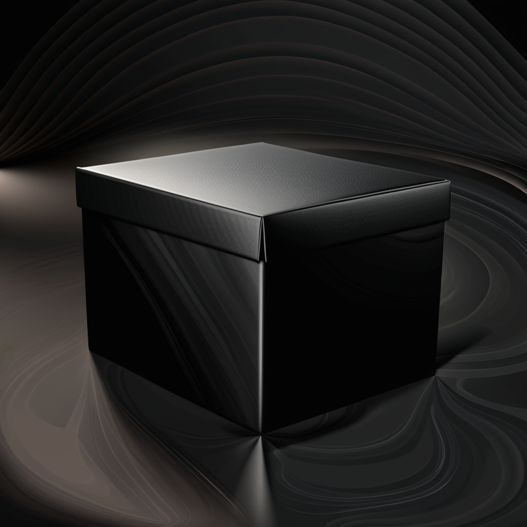 A Mysterious Black Box Surrounded by Elegant Waves of Darkness and Light