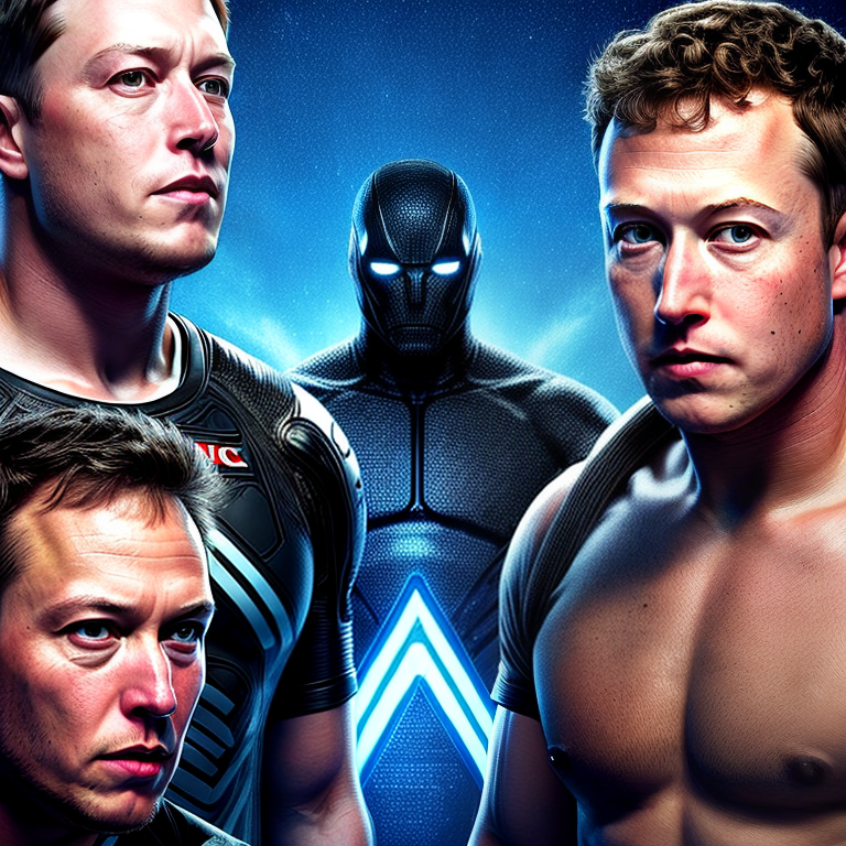 Elon Musk and Mark Zuckerberg Fighting Jiu Jitsu in UFC Octagon Fight ...