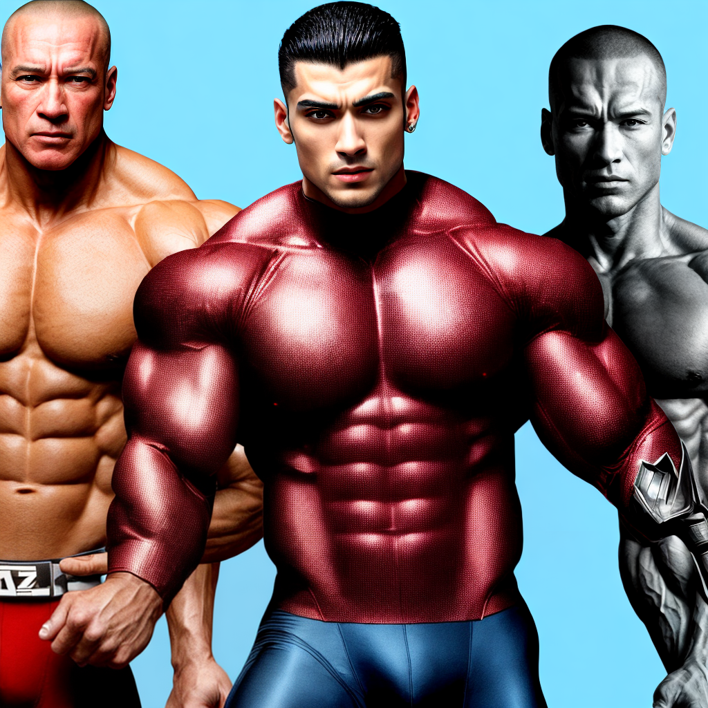 buzz cut zayn malik having Arnold Schwarzenegger's muscle on his body ...