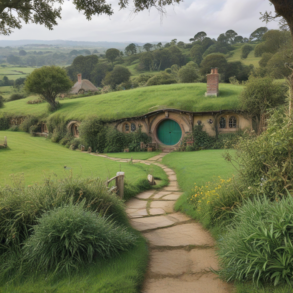 View of hobbiton ofrom frodos house