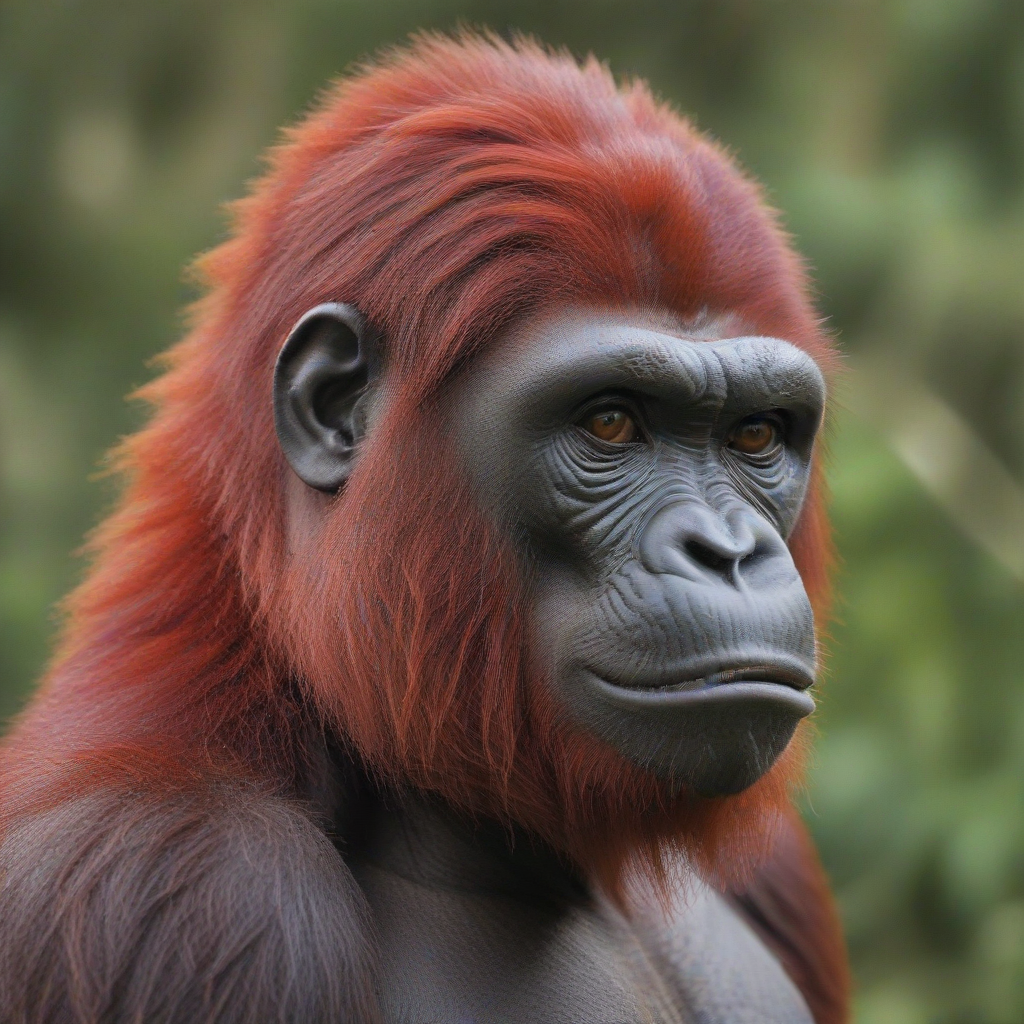 Red gorilla