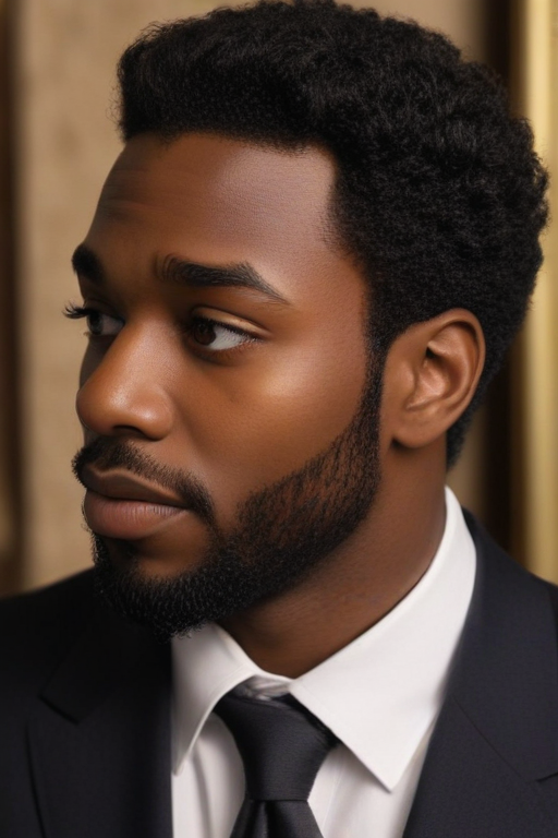 Elegant Portrait of a Young Man in a Formal Suit and Tie