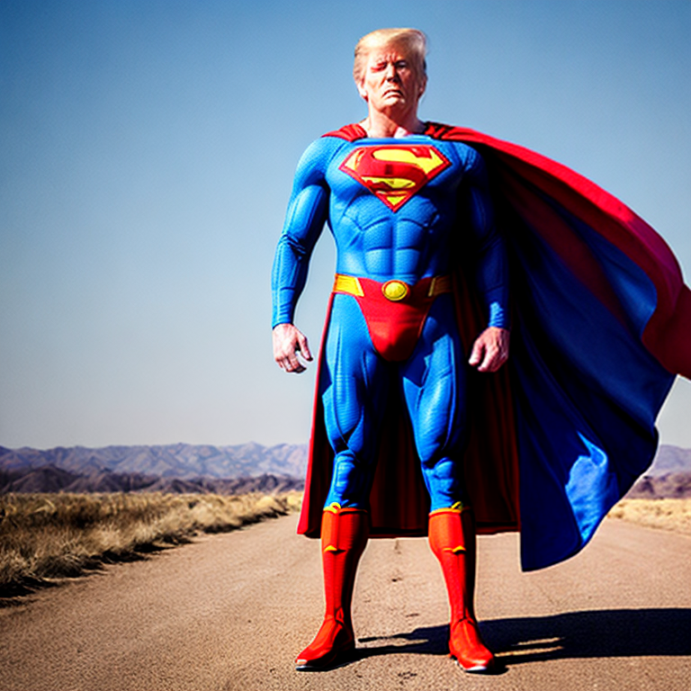 Donald Trump as Superman