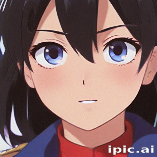 Captivating Close-Up of an Anime Character with Bright Blue Eyes