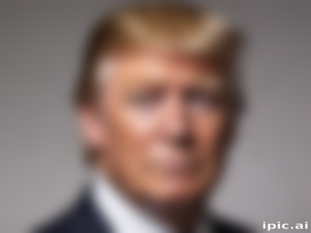 A Portrait of a Notable Political Figure with Distinctive Hair and ...