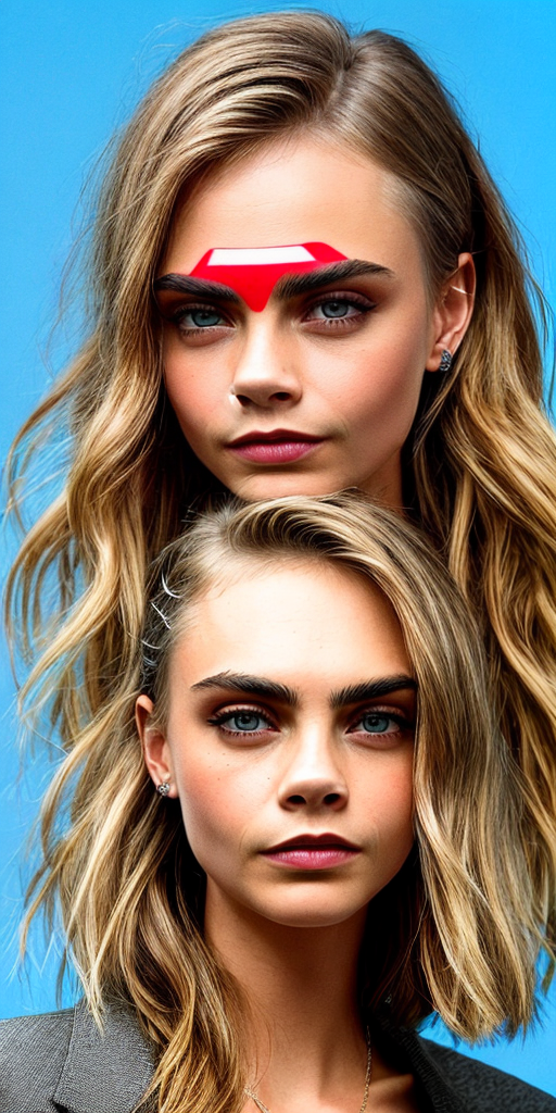 cara delevingne face detail