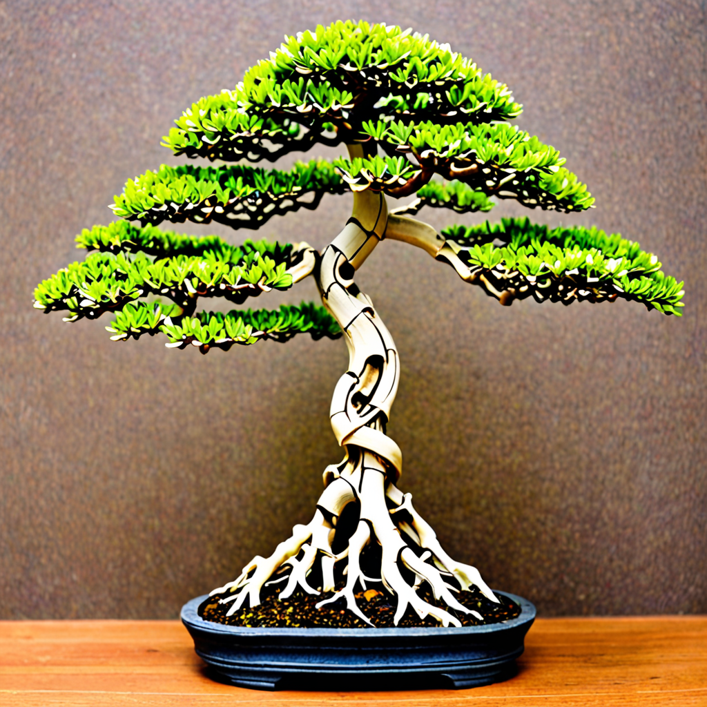 Bonsai Tree Made Out Of Bones