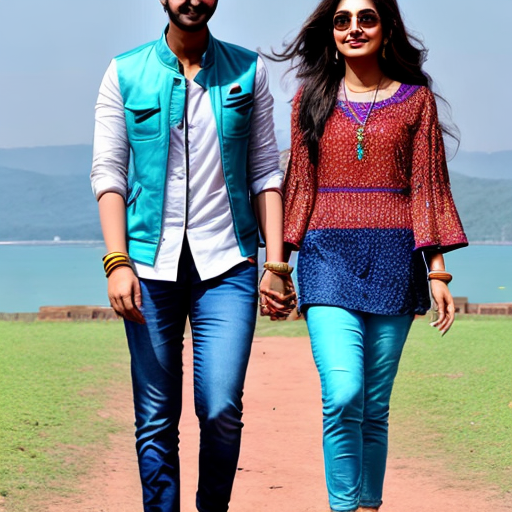 Standing with darshan raval holding hands