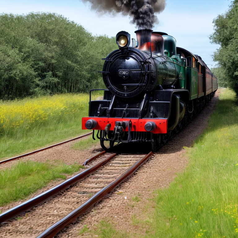 Guardian reading steam train