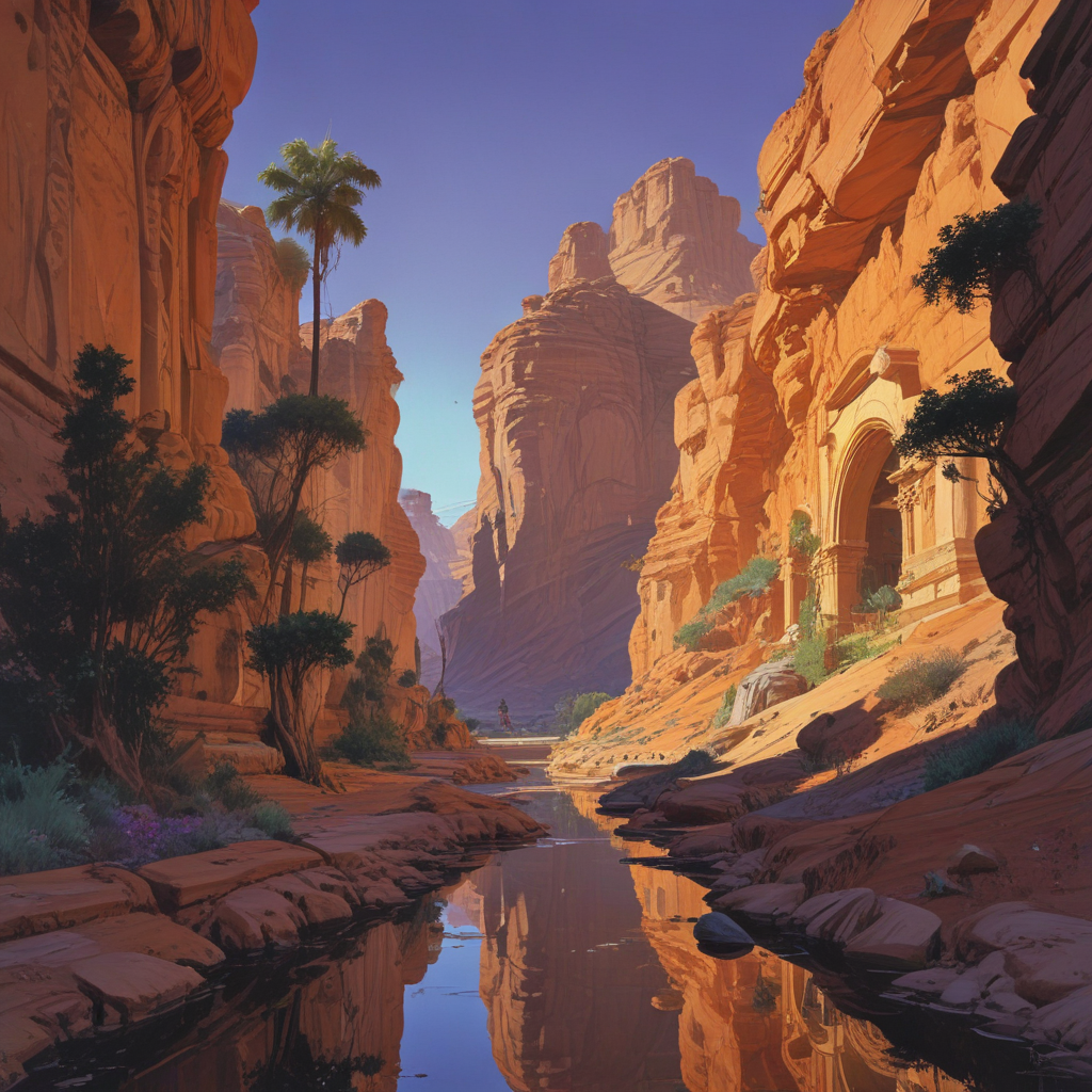 syd mead roman landscape psychedelia