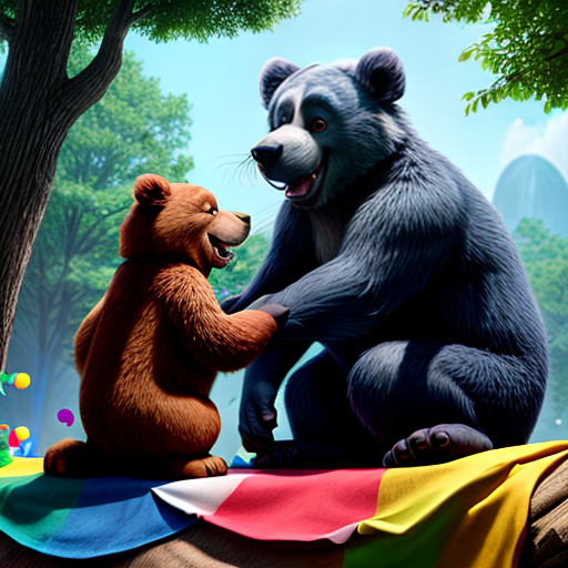 baloo and sir hiss celebrate pride