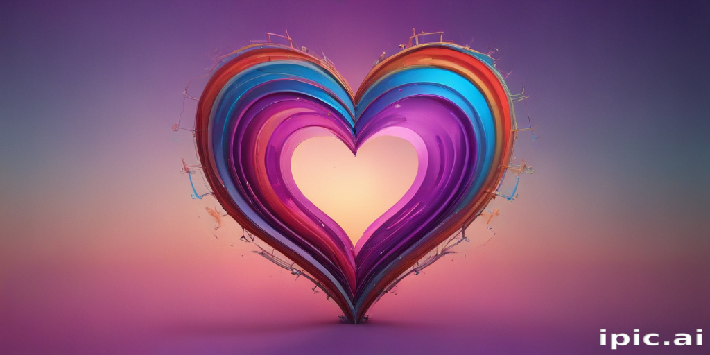 Colorful Heart Design Symbolizing Love, Unity, and Creative Expression ...