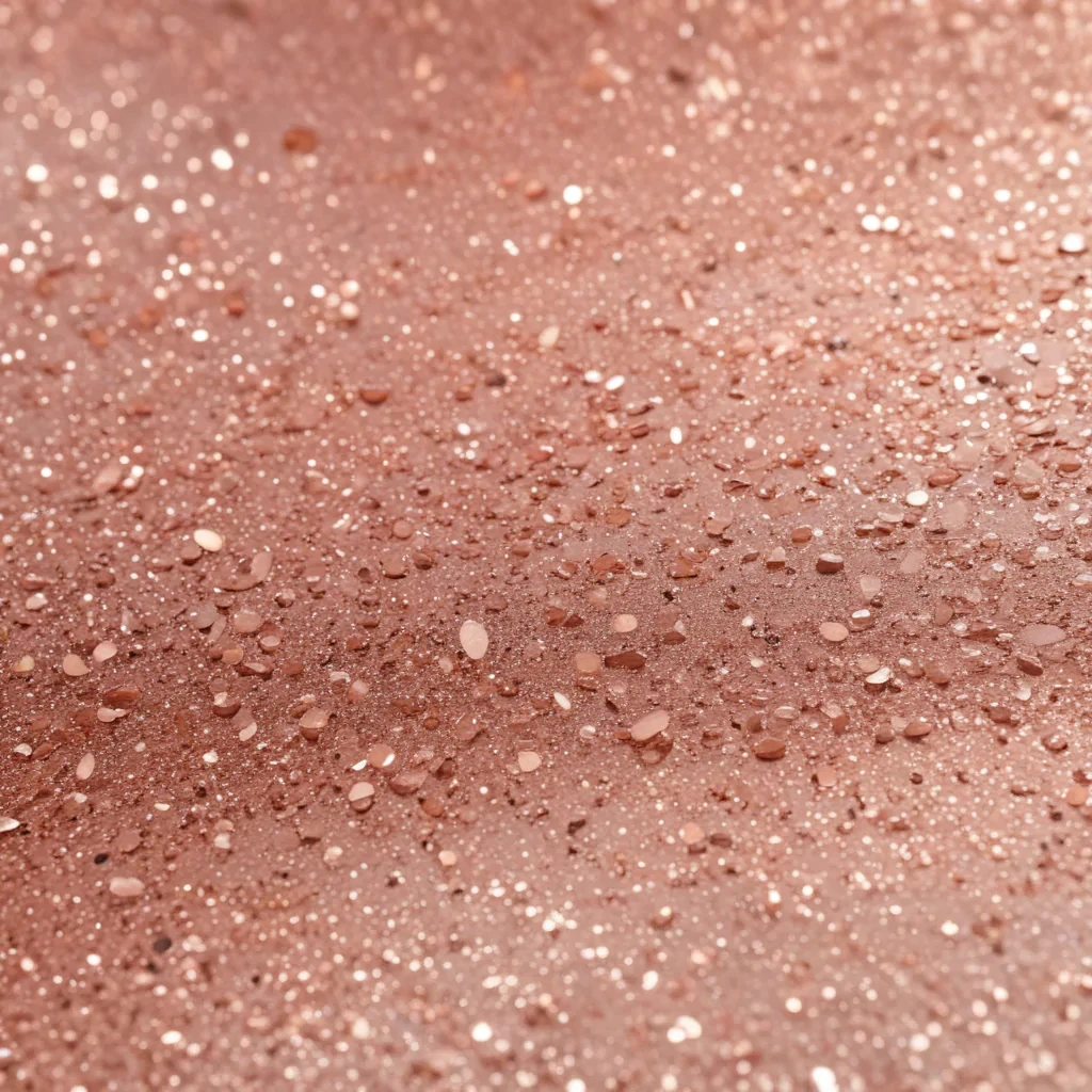 Glittering Rose Gold Surface with Sparkling Droplets and Shimmering Texture