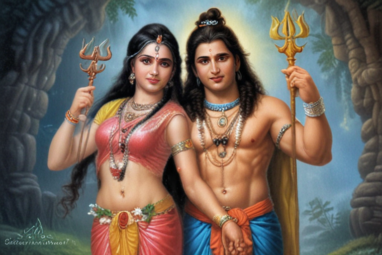 lord shiva and parvathi Devi