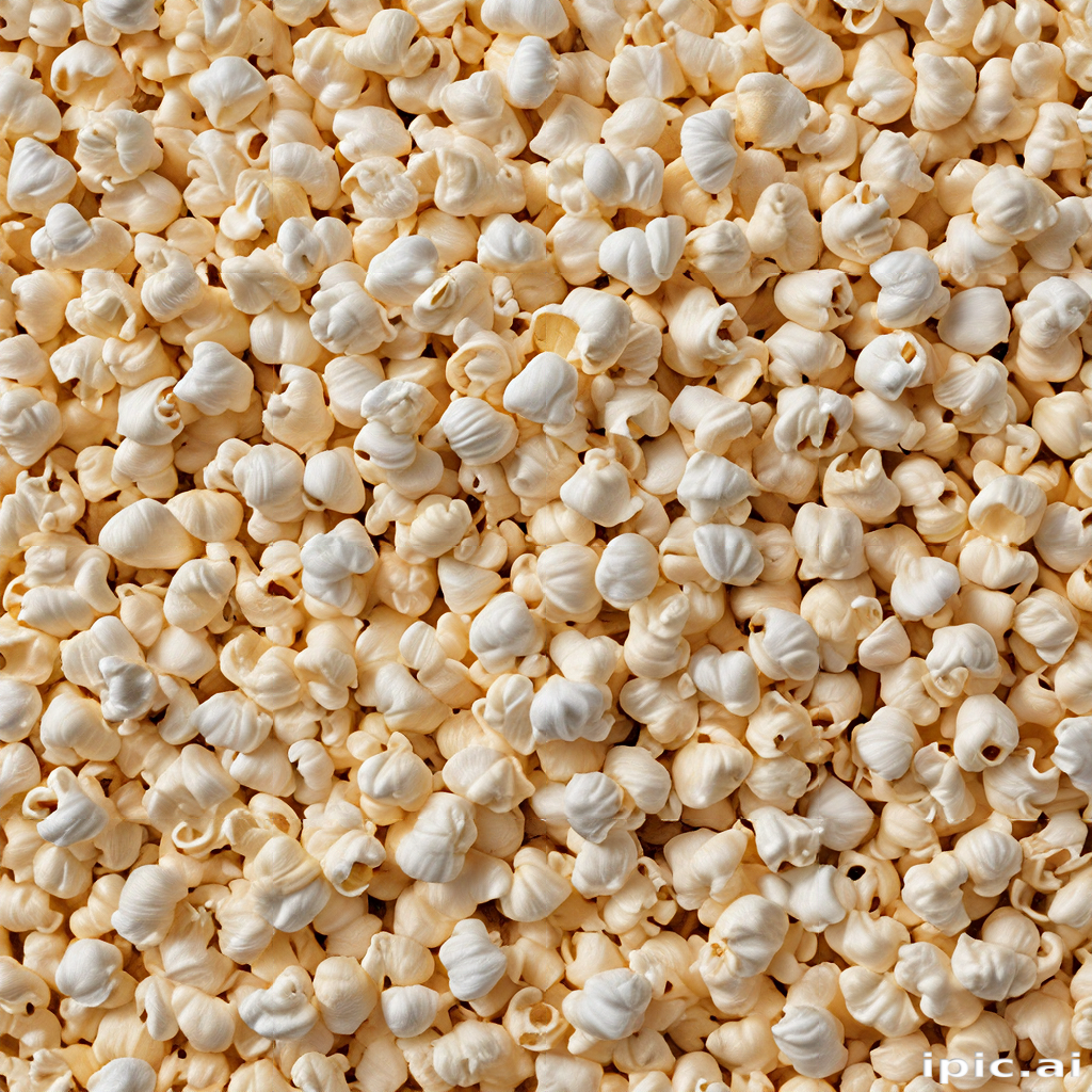 A Close-Up View of an Abundant Pile of Unpopped Popcorn Kernels.