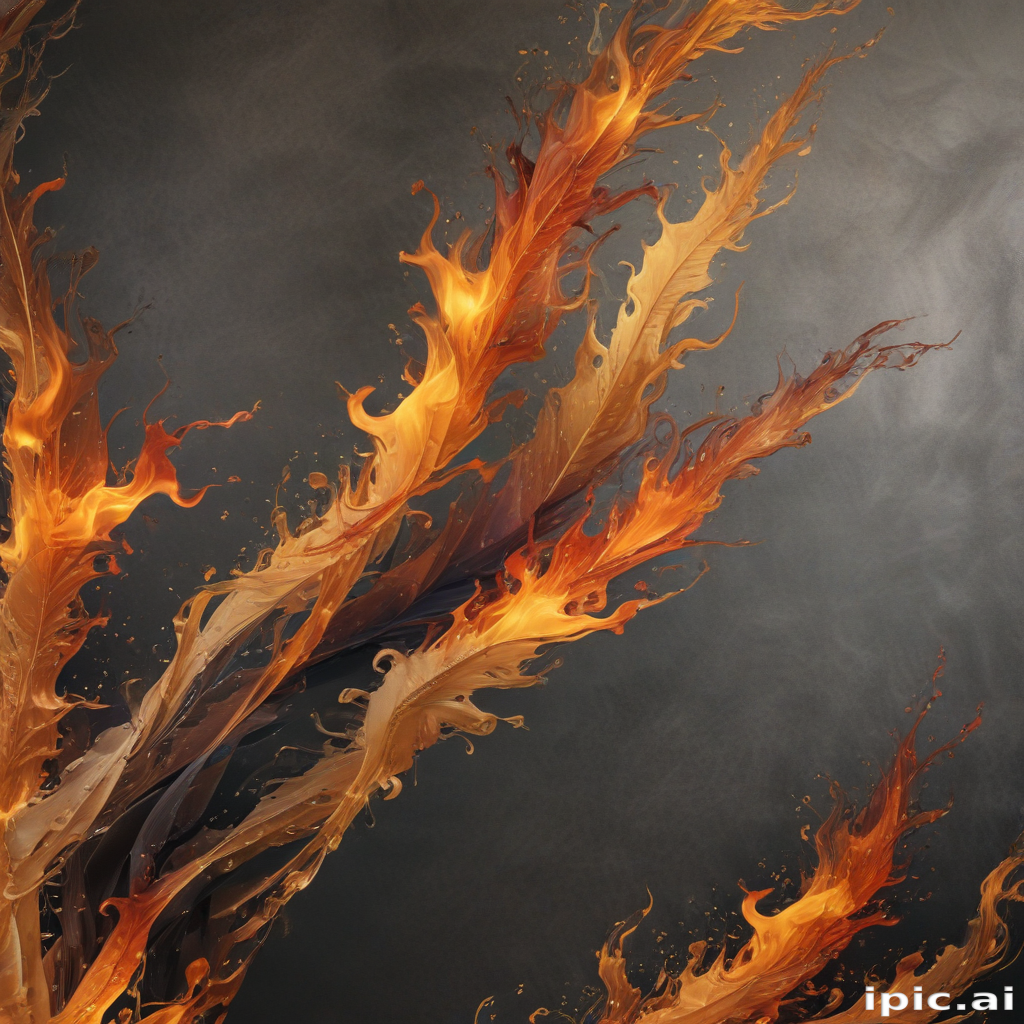 Dynamic Dance of Flames: Vibrant Colors and Fluid Movement in Fire